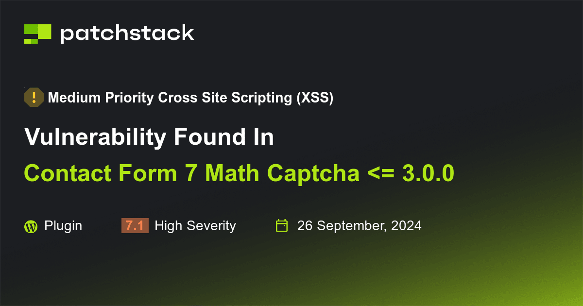 WordPress Contact Form 7 Math Captcha plugin